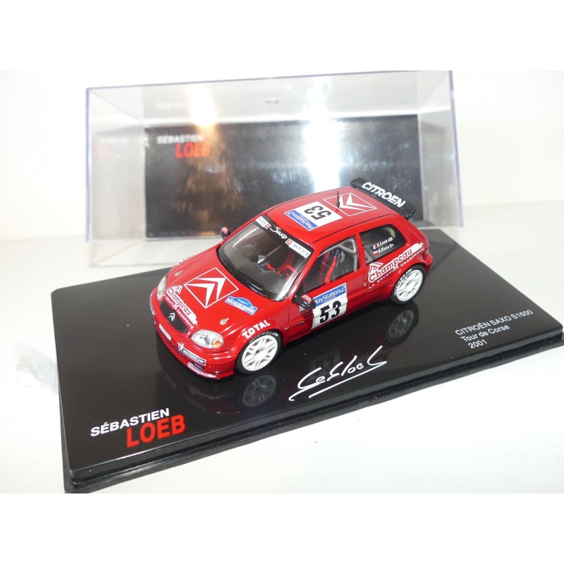 CITROEN SAXO S1600 RALLYE TOUR DE CORSE 2001 S. LOEB ALTAYA 1:43 de...
