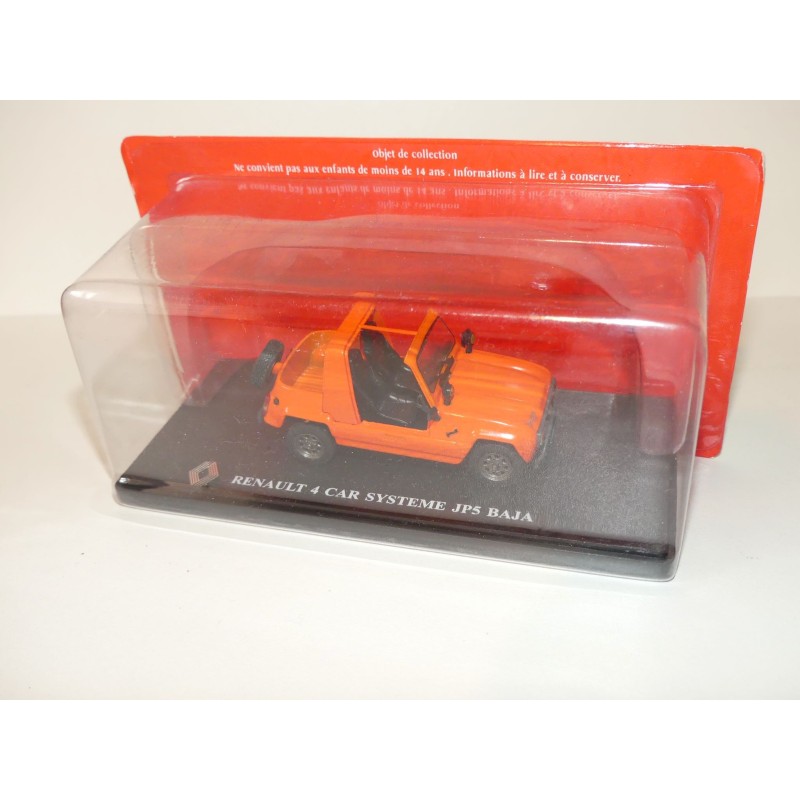 RENAULT 4 CAR SYSTEME JP5 BAJA Orange IXO PRESSE 1:43 de reference ...