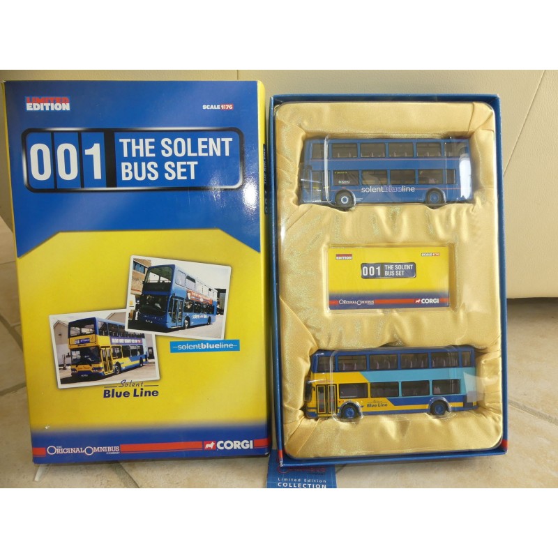 CAR BUS THE SOLENT BLUE LINE 001 CORGI OM99166 1:76 de reference OM...