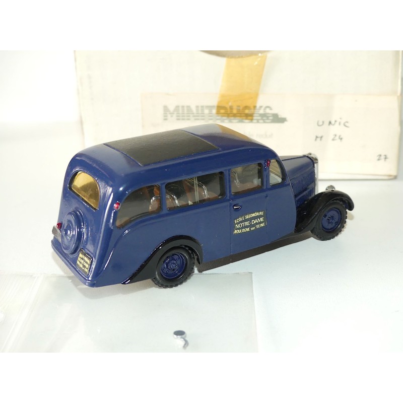 CAR UNIC M24 1936 CAR SCOLAIRE BOULOGNE SUR SEINE MINITRUCKS 1:43 d...