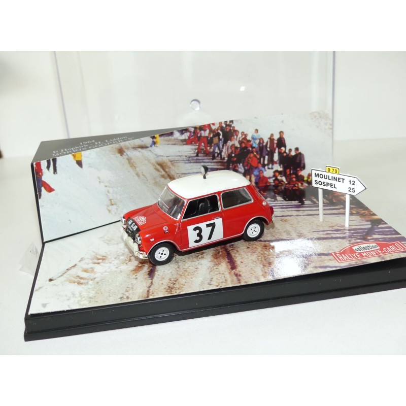 AUSTIN MINI COOPER S N°37 RALLYE MONTE CARLO 1964 HOPKIRK VITESSE V...