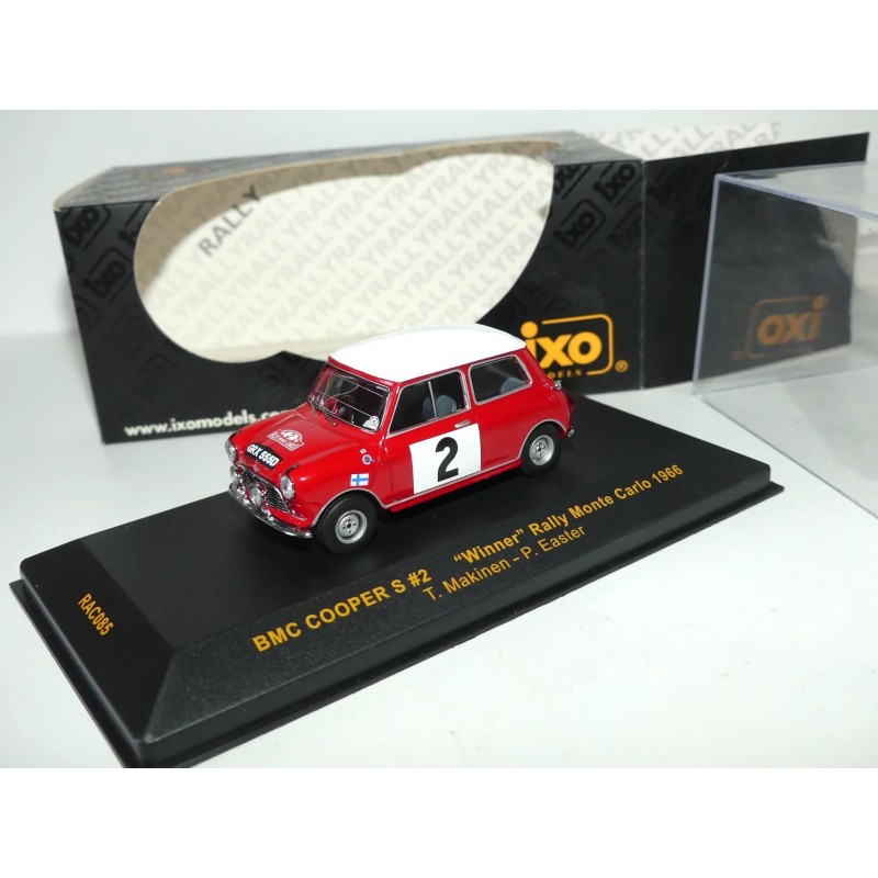 AUSTIN MINI COOPER N°2 RALLYE MONTE CARLO 1966 IXO RAC085 1:43 1er ...