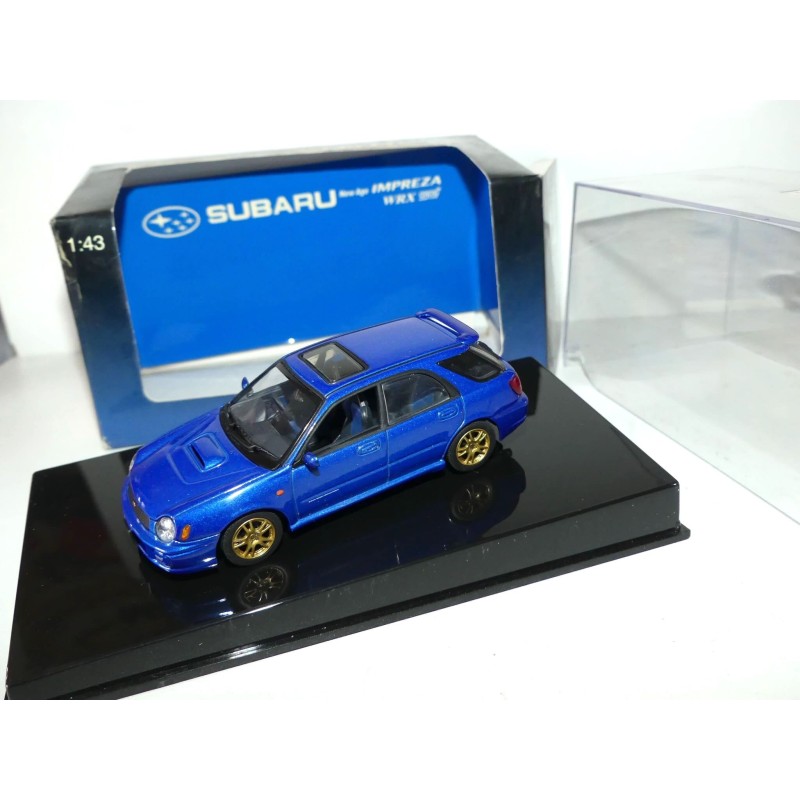 SUBARU IMPREZA WRX STi WAGON Bleu AUTOART 1:43 de reference 58631